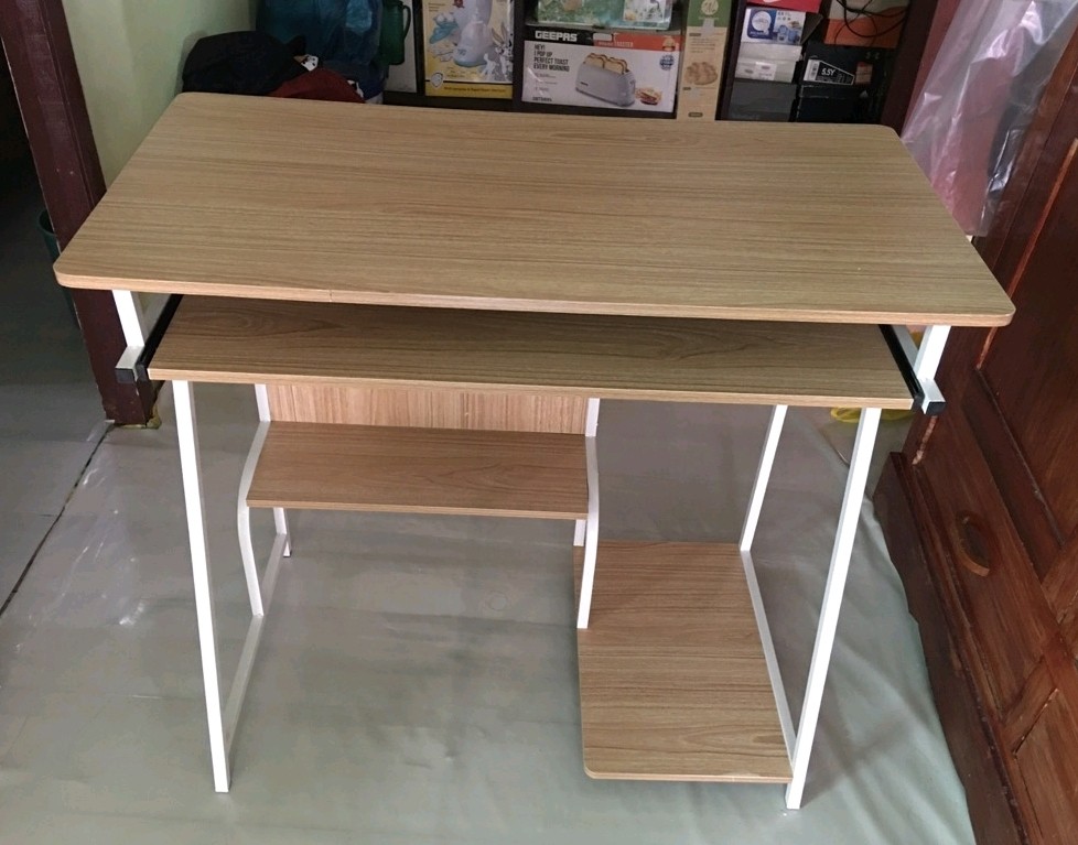 Restock! Table with CPU and keyboard space, Furniture & Home Living ...