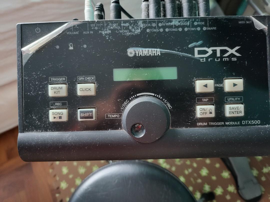Selling Yamaha DTX 500 drum set, Hobbies & Toys, Music & Media, Musical ...