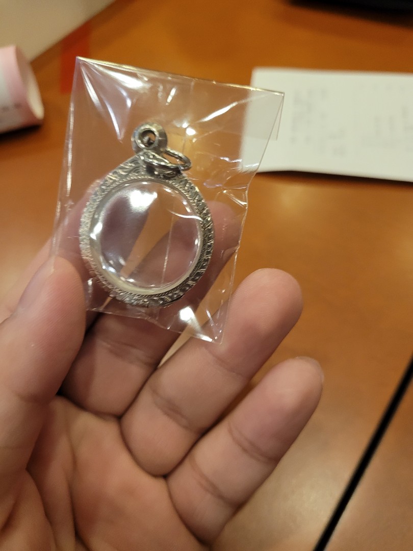 Silver amulet casing, Luxury, Accessories on Carousell