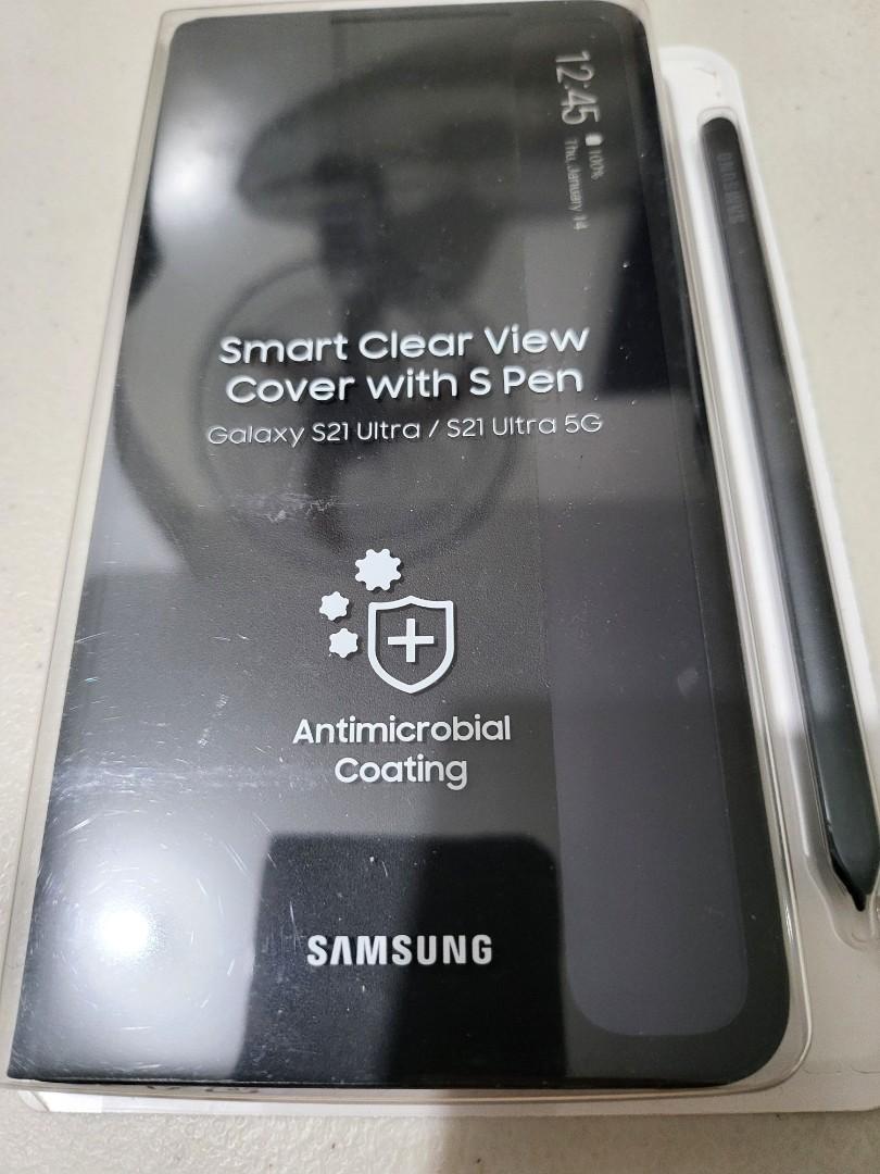 Smar clear view cover with spen for s21ultra, Mobile Phones & Gadgets ...