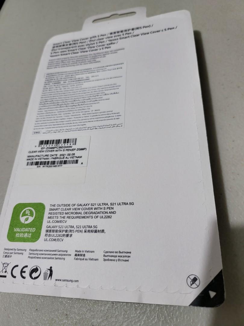 Smar clear view cover with spen for s21ultra, Mobile Phones & Gadgets ...
