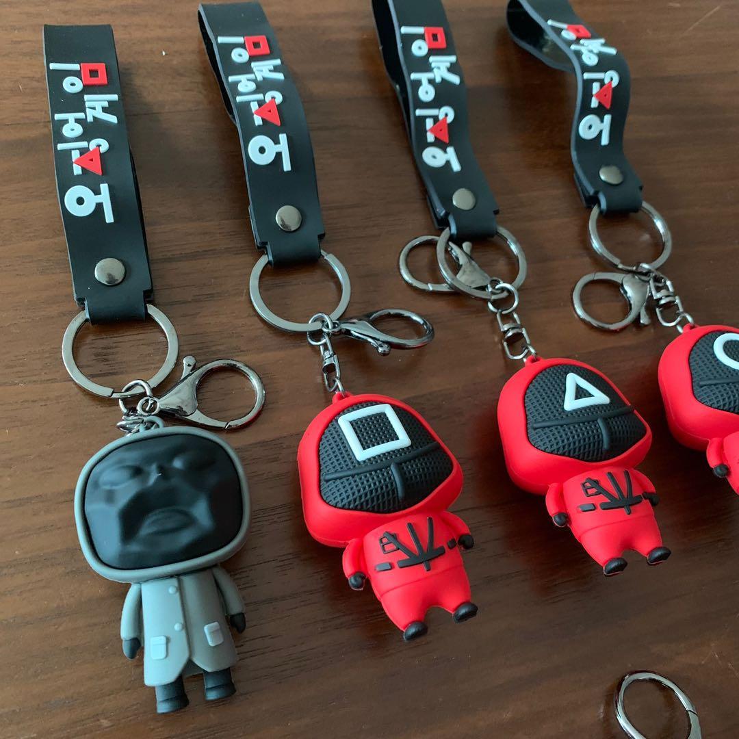 Squid Game Keychain, Hobbies & Toys, Toys & Games on Carousell