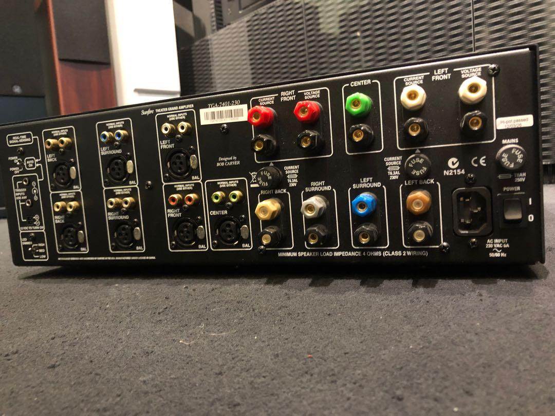 SunFire TGA-7401-230 7 channel Power Amplifier, Audio, Soundbars ...