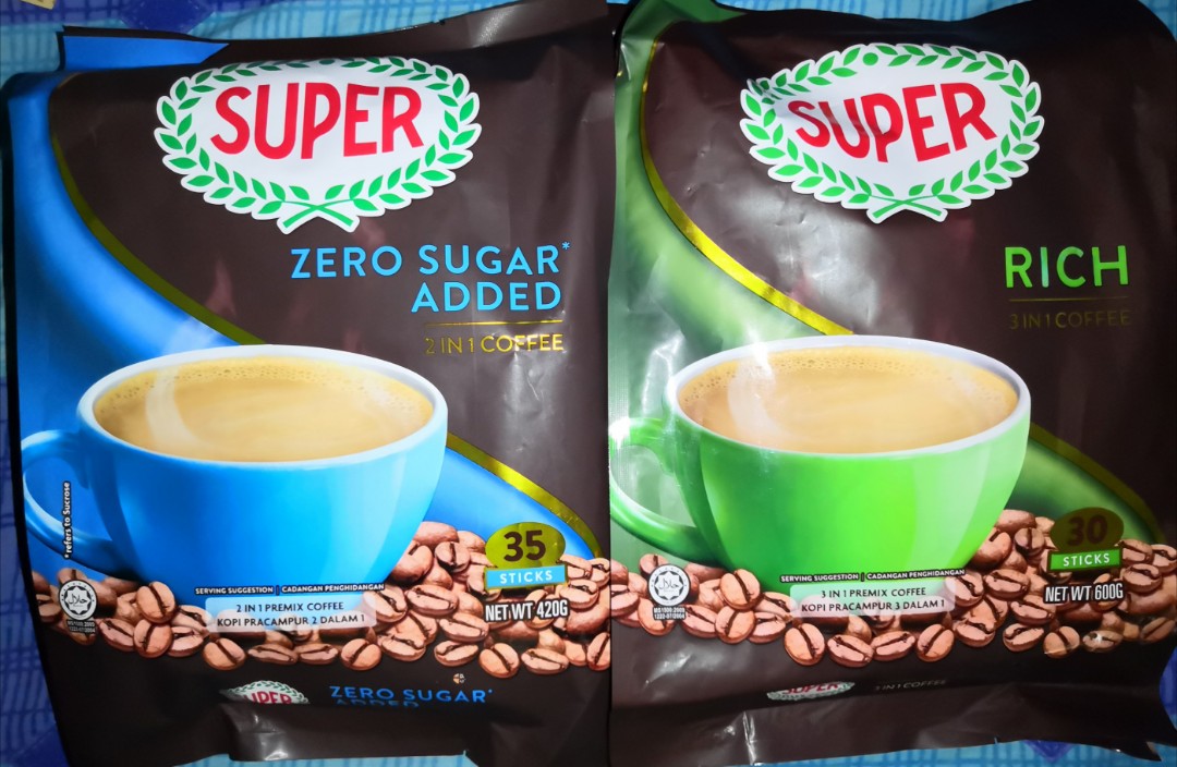 Super Coffee Zero Added 2 in 1 and Rich SOLD PER PACK, Food & Drinks ...