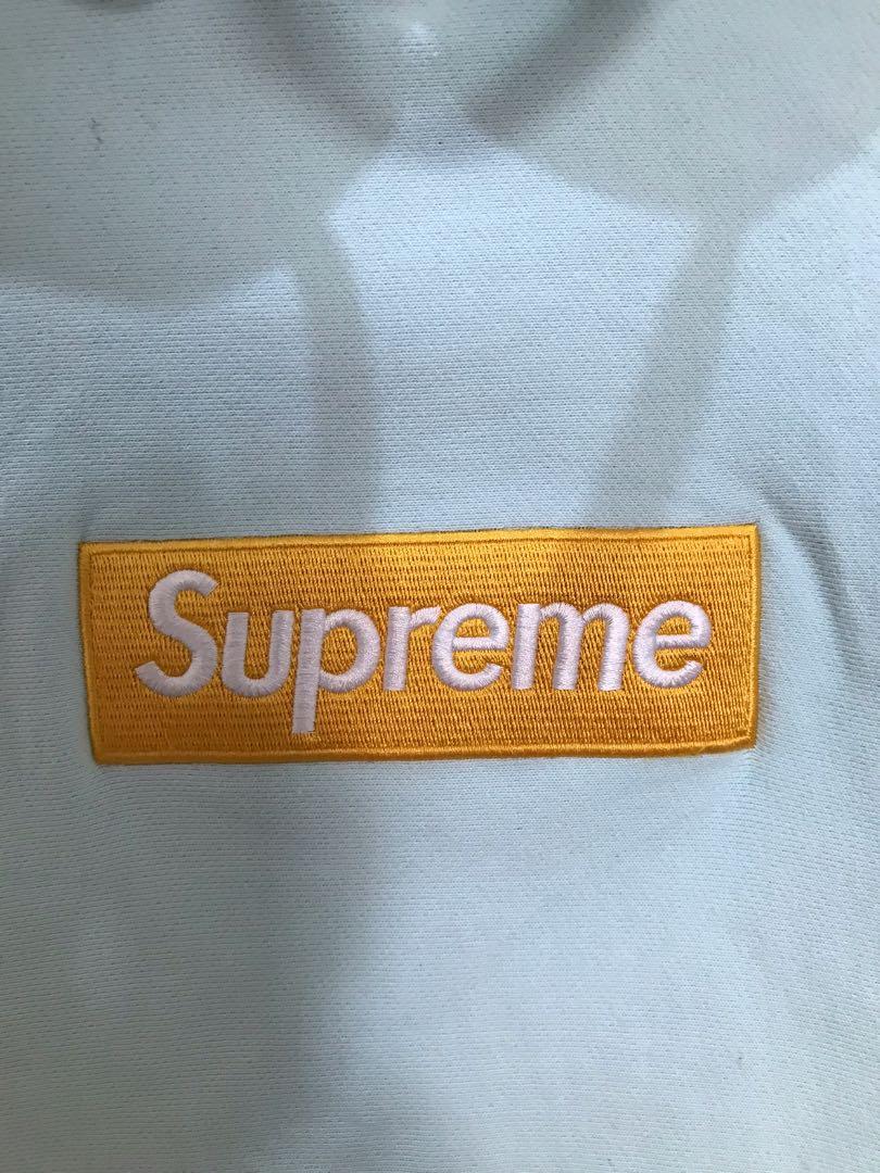 Supreme Ice Blue Box Logo, Men's Fashion, Tops & Sets, Hoodies on Carousell