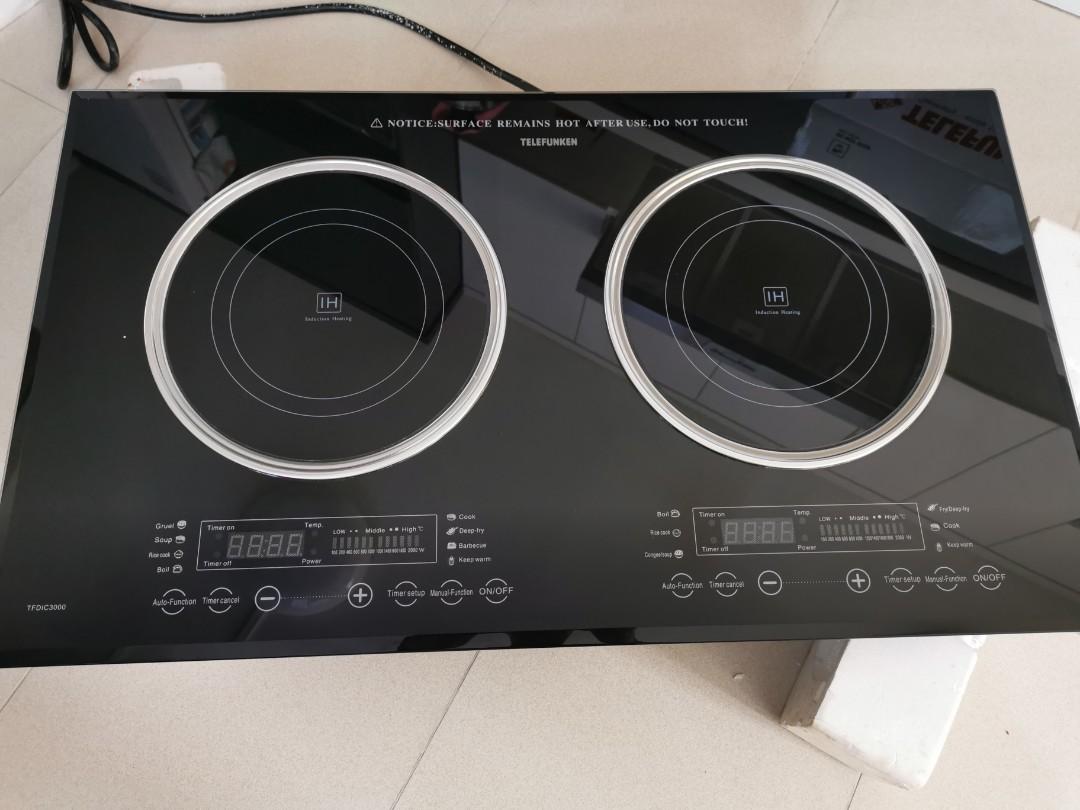 Telefunken Dual Head Induction Cooker, TV & Home Appliances, Kitchen ...