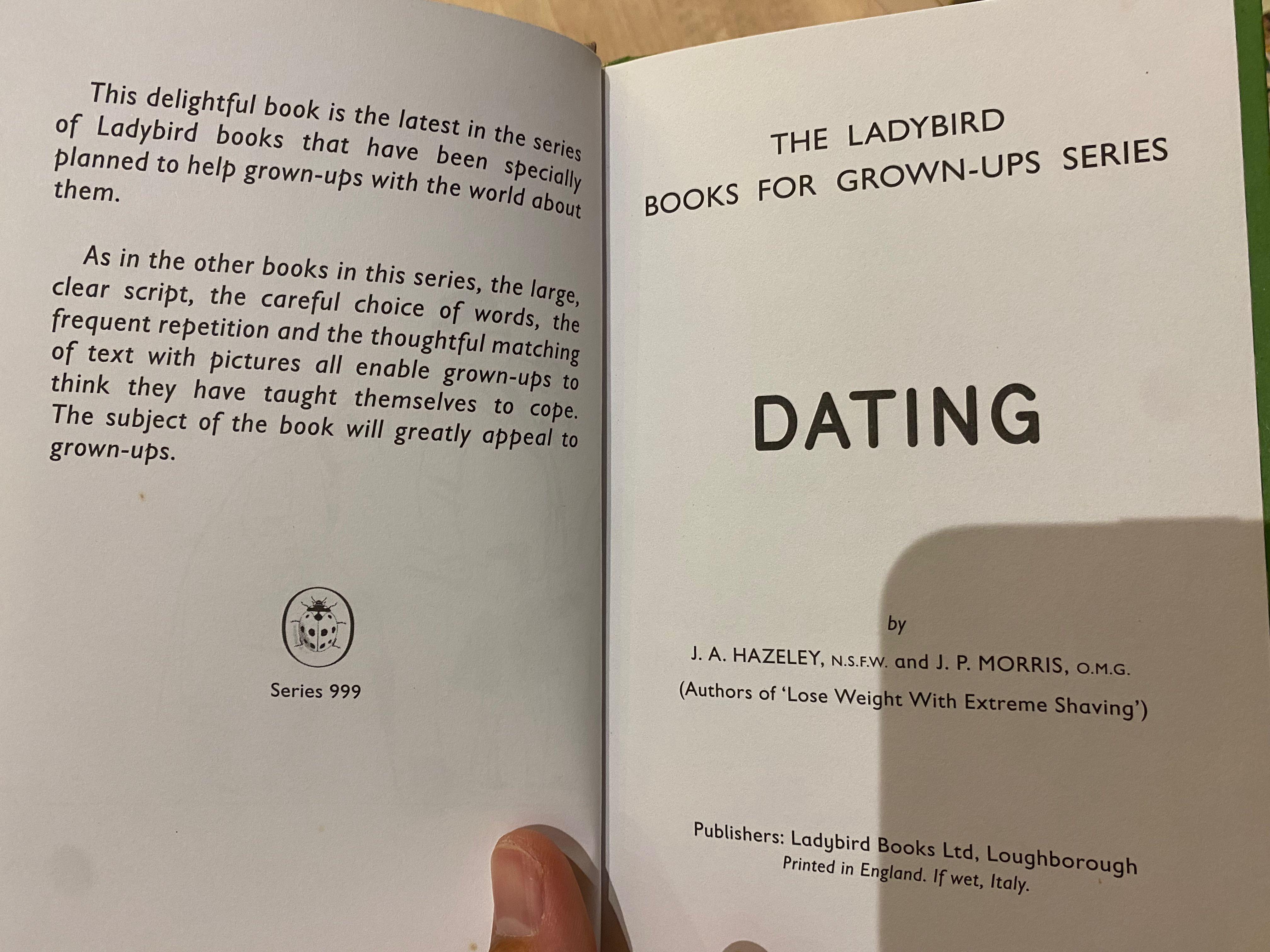 The Ladybird Book of Dating (The Ladybird Books for Grownups Series ...