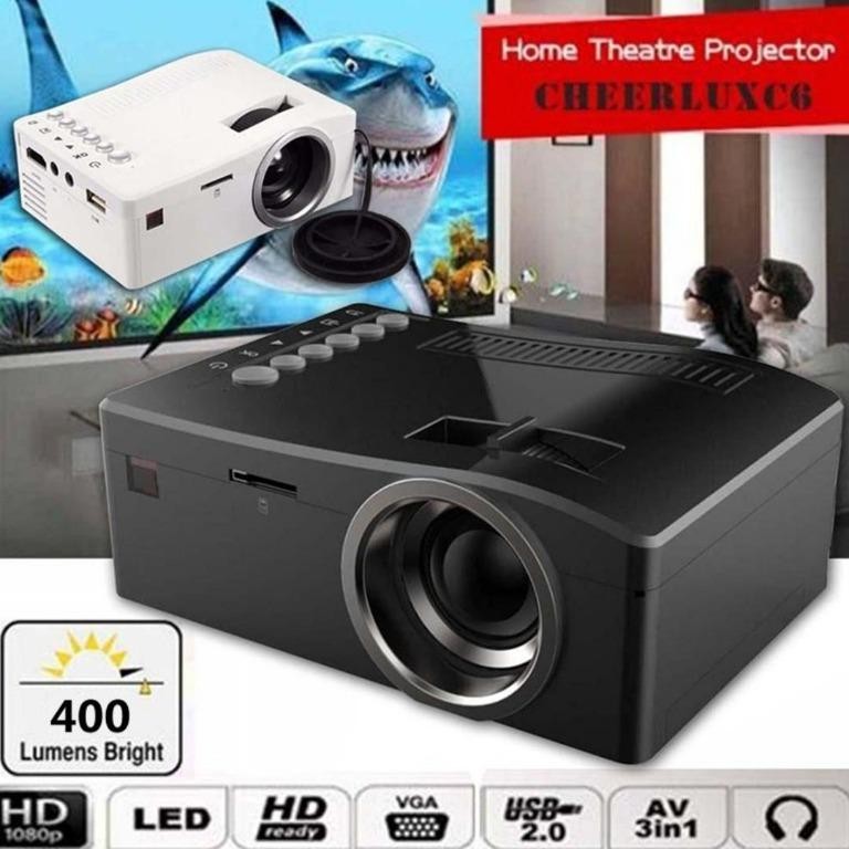 UNIC UC18 HD 400LM 1080P Mini LED Projector, TV & Home Appliances, TV ...