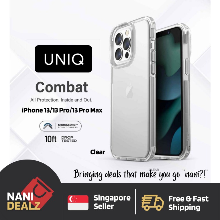(Clearance) UNIQ Combat Case for iPhone 13 Pro (2021), Mobile Phones ...