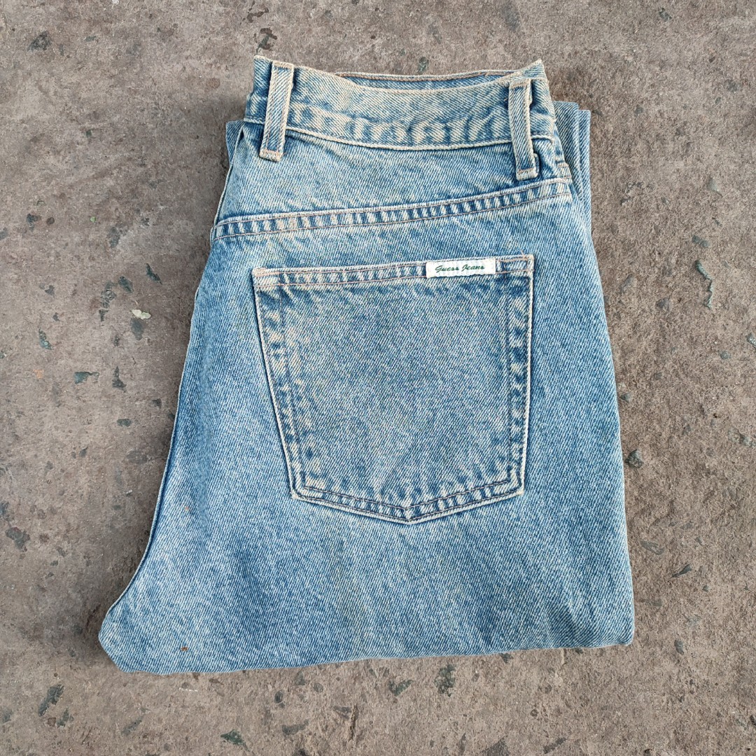 VINTAGE GUESS GEANS DENIM PANTS, Men's Fashion, Bottoms, Jeans on Carousell