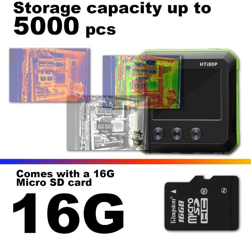 X5032 Pocket-Sized IR Thermal Imager, Huepar 80 x 60 Infrared ...
