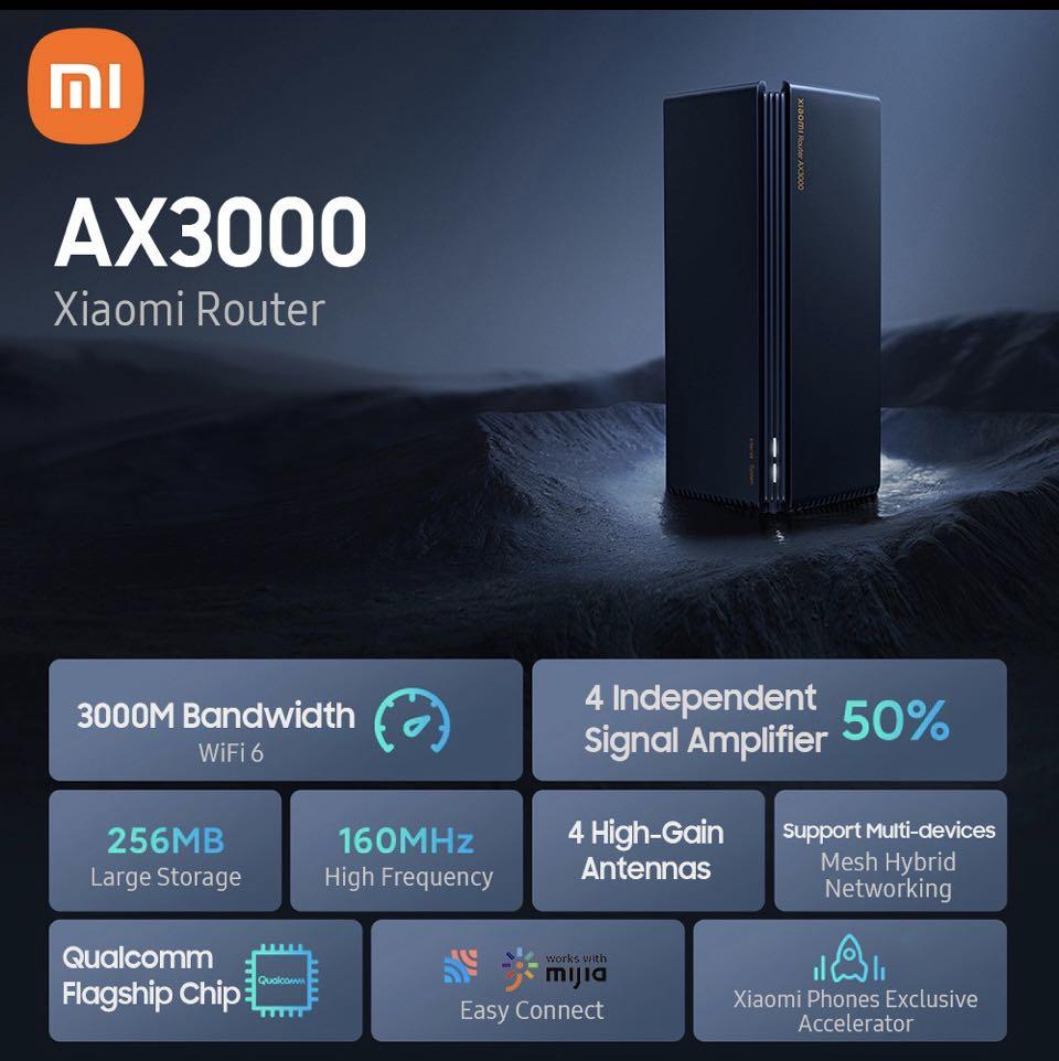 Xiaomi AX3000 Router, Computers & Tech, Parts & Accessories, Networking ...