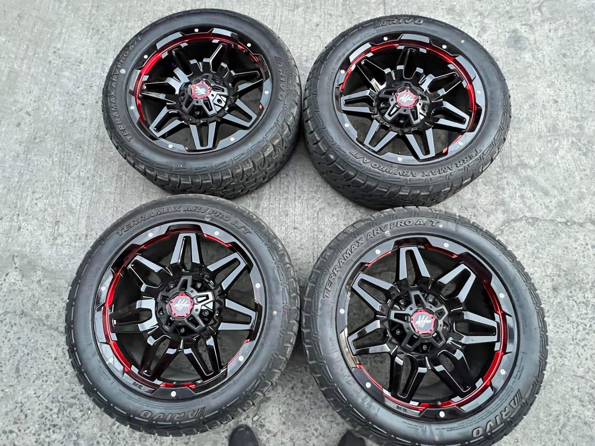 20” Monsterims Mags 6Holes pcd 114 for Navara with 265-50-r20 Arivo ...