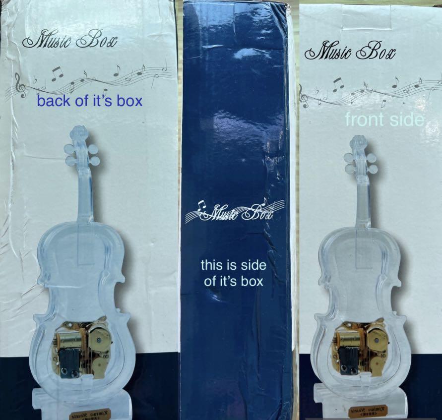 Acrylic Violin Musical, Furniture & Home Living, Home Decor, Other Home ...