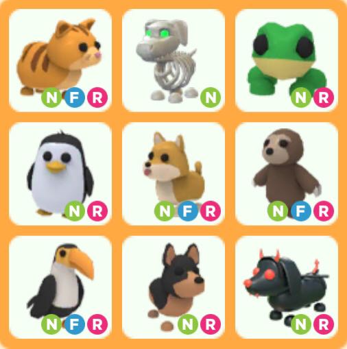 ADOPT ME NEON PETS, Video Gaming, Gaming Accessories, In-Game Products ...