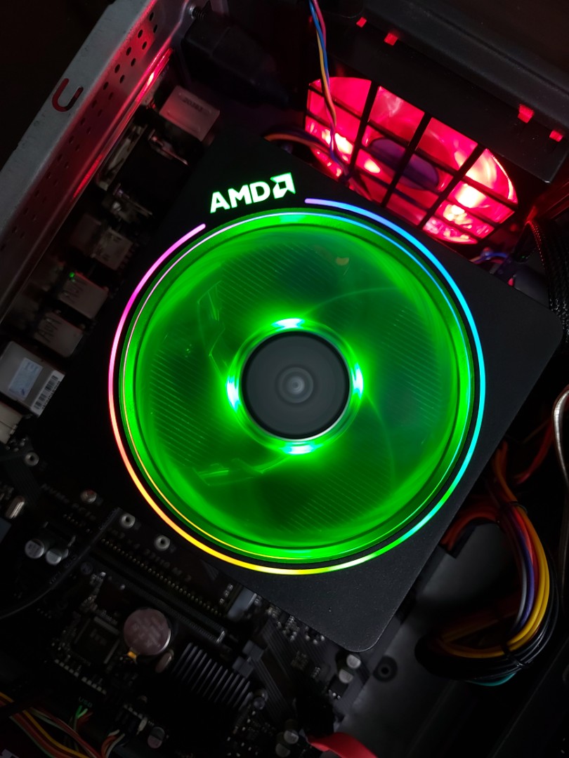 AMD WRAITH PRISM COOLER w/ COMPLETE CABLES, Computers & Tech, Parts ...