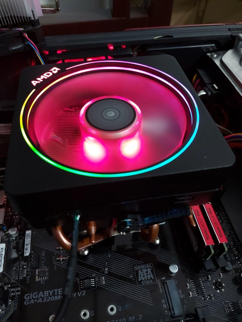 AMD WRAITH PRISM COOLER w/ COMPLETE CABLES, Computers & Tech, Parts ...