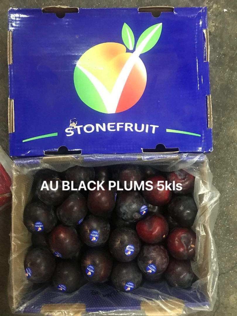 Australia Black Plums 5kls, Food & Drinks, Fresh Produce on Carousell