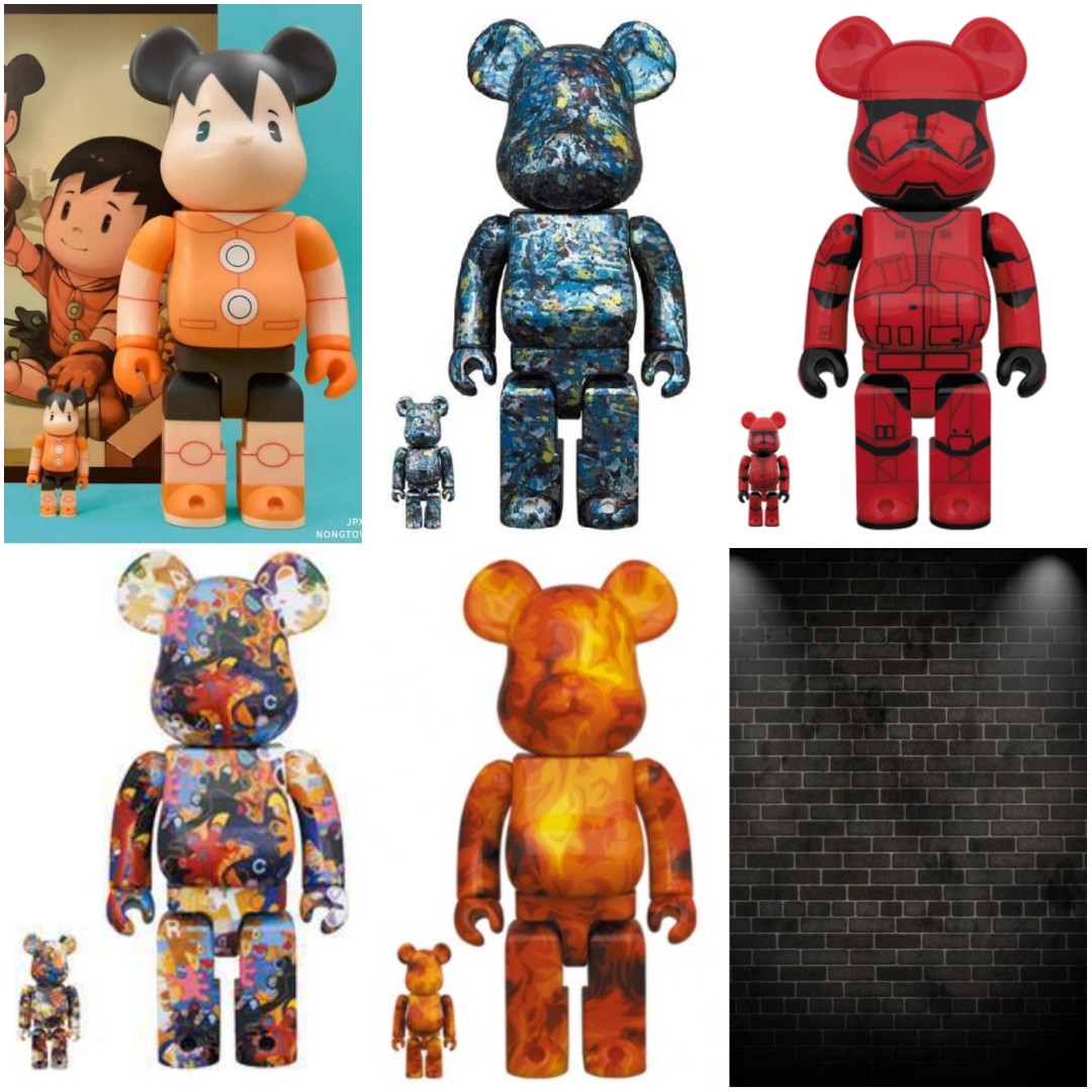 Bearbrick Ssur Fire Noritake Kinachi Nong Toy Exclusive Jackson Pollock Chrome Sithtrooper ...