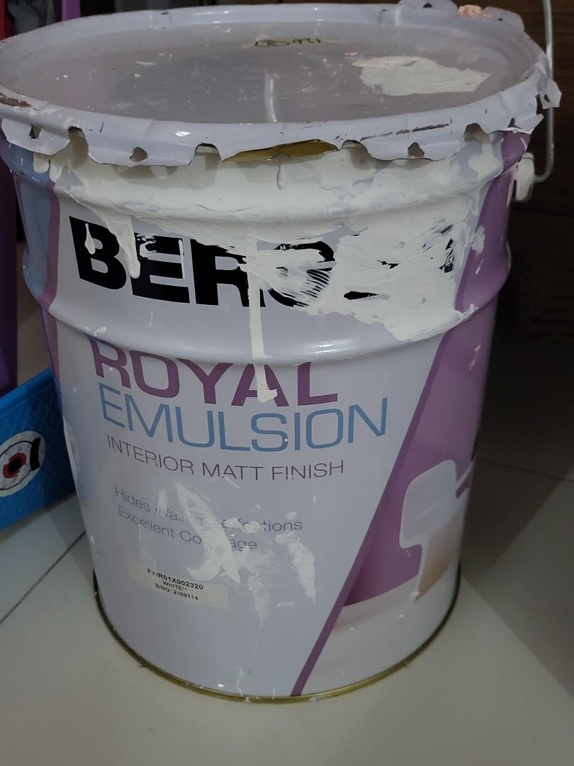 Berger Royal Emulsion Interior MATT Finish Paint (White only). 20 ...
