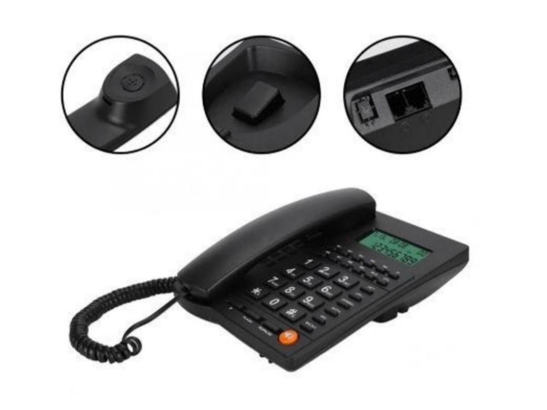 Caller ID Telephone (Battery-Free) with Backlight, Call Hands-free ...