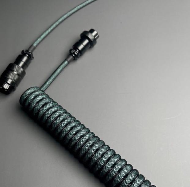 |CKB|深綠 Dark Green|線材 Coiled cable|機械鍵盤 Mechanical keyboard, 電腦＆科技, 電腦 ...