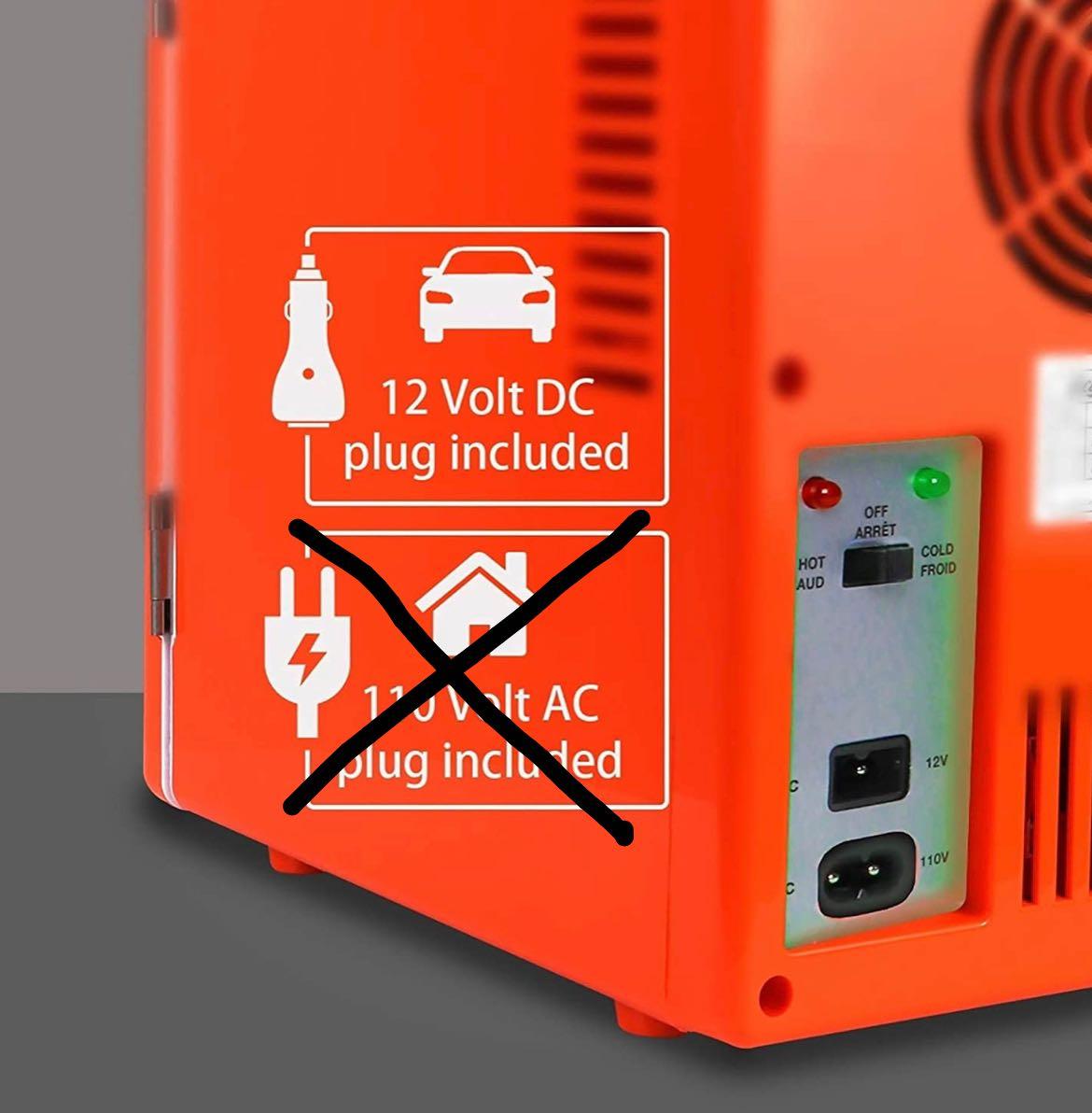 Coca-Cola Fanta Portable 6 Can Thermoelectric Mini Fridge Cooler/Warmer ...