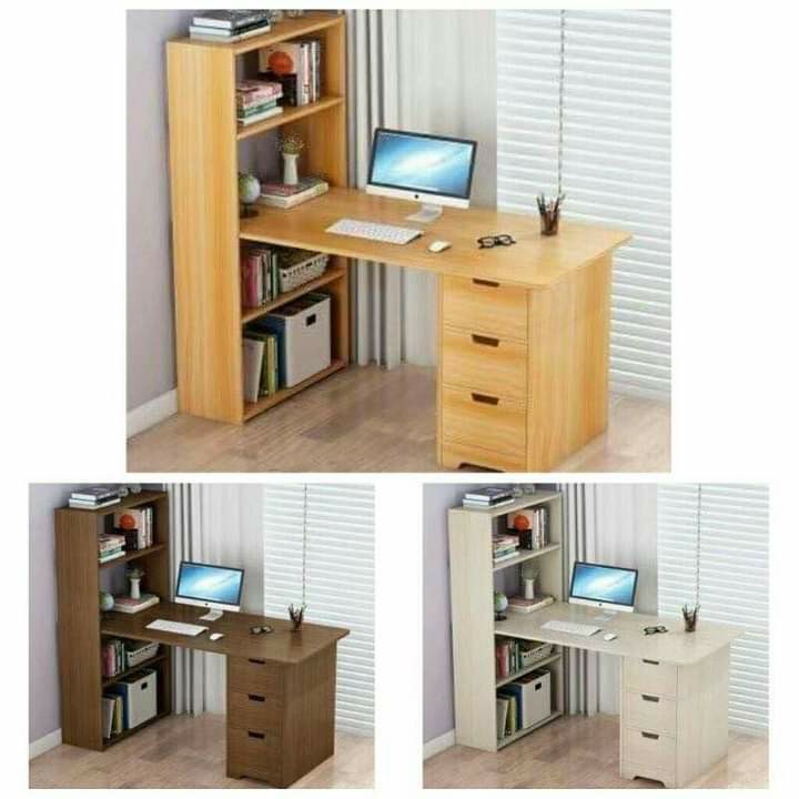 COMPUTER DESK STUDY TABLE W/ DRAWERS, Furniture & Home Living ...