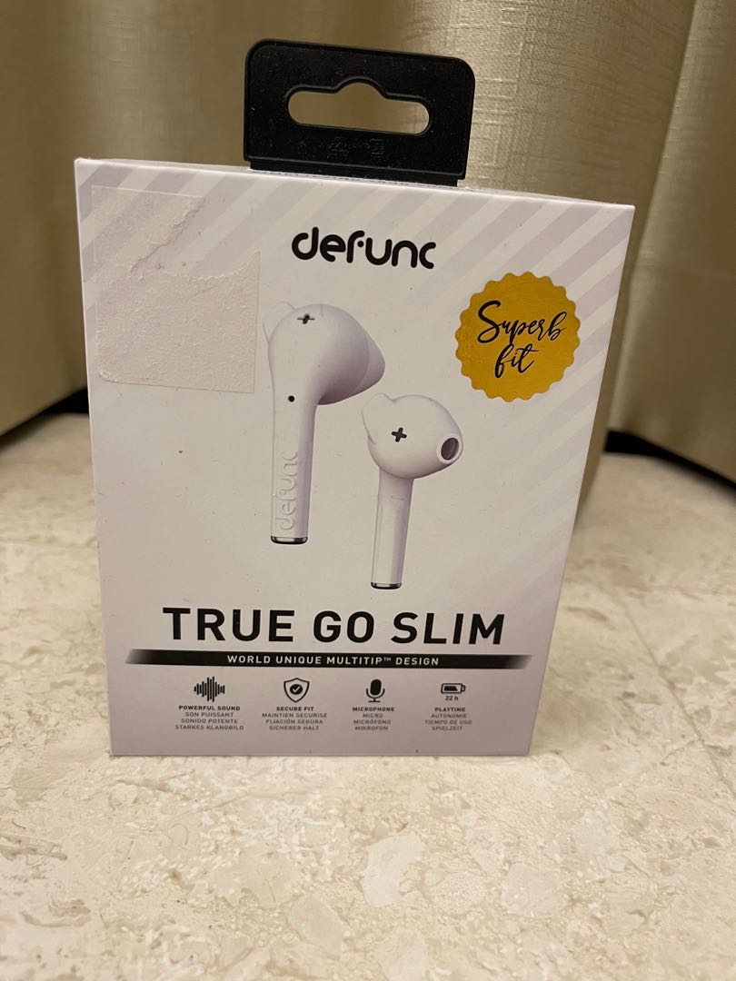 Defunc True Go Slim White Wireless Earbuds, Audio, Earphones on Carousell