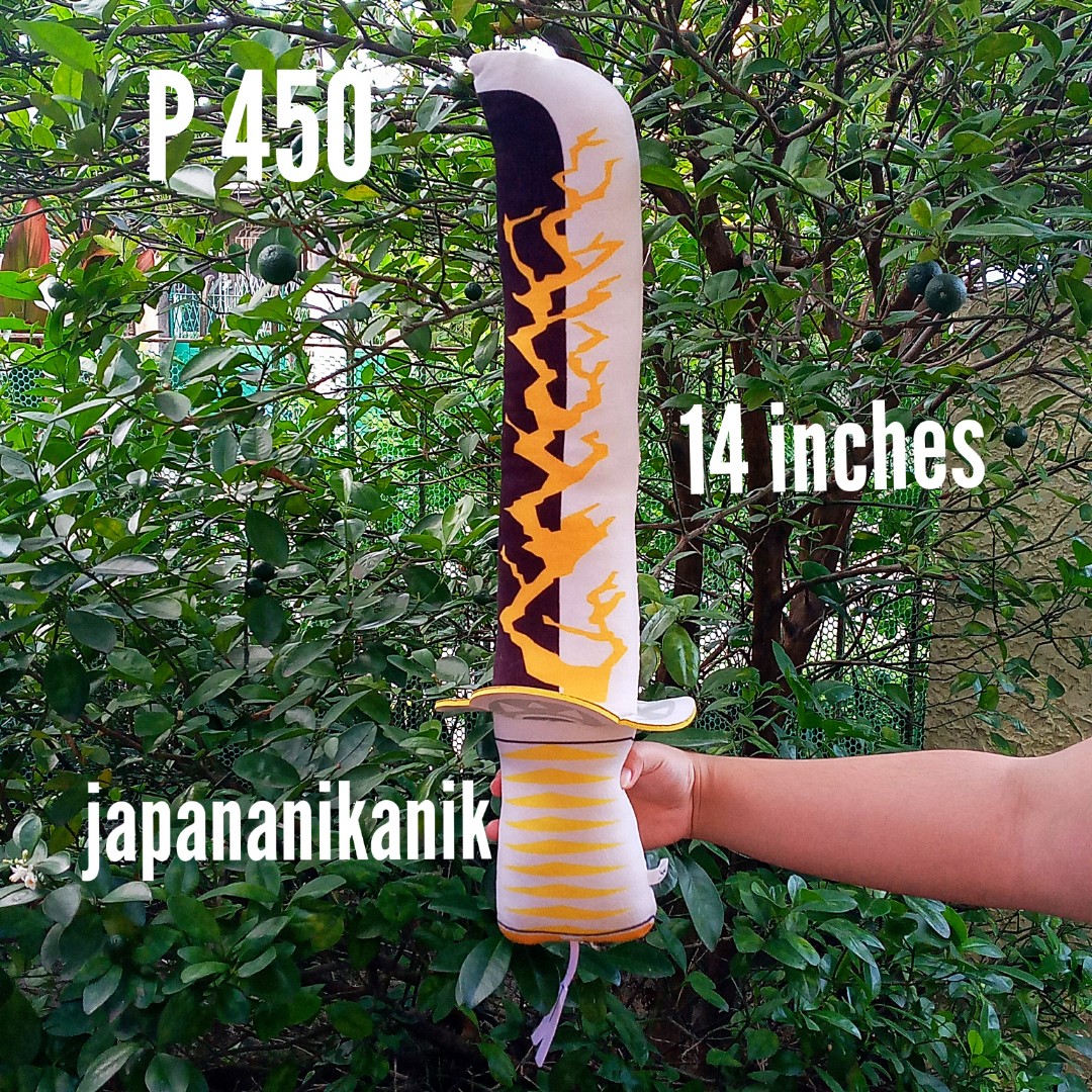 Demon Slayer Zenitsu's Sword Plush, Hobbies & Toys, Toys & Games on ...