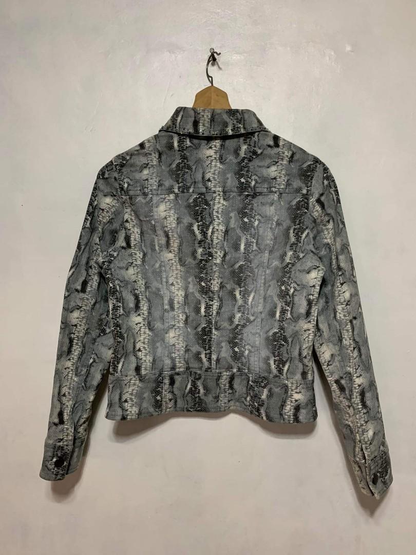 Dior Snake skin denim jacket, Women's Fashion, Coats, Jackets and ...