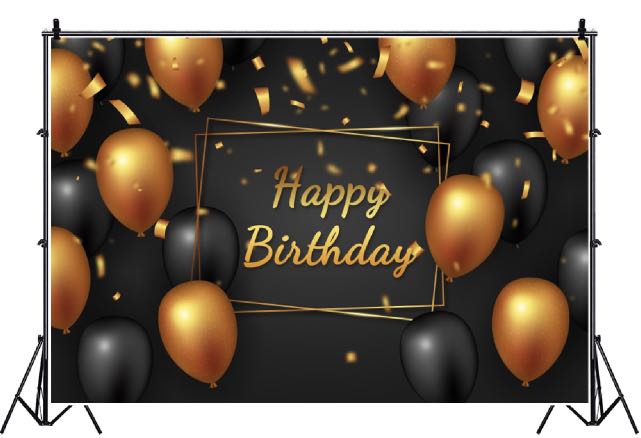 Generic party supplies- birthday banner backdrop/ party deco, Hobbies ...