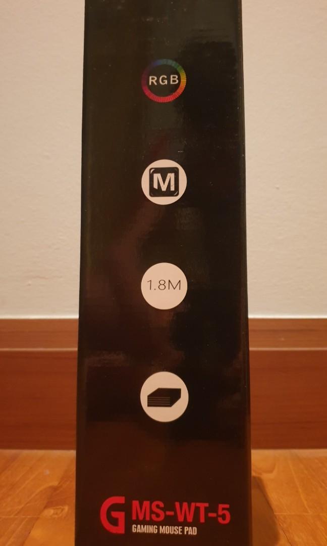 GMS-WT-5 RGB mousepad, Computers & Tech, Parts & Accessories, Mouse & Mousepads on Carousell