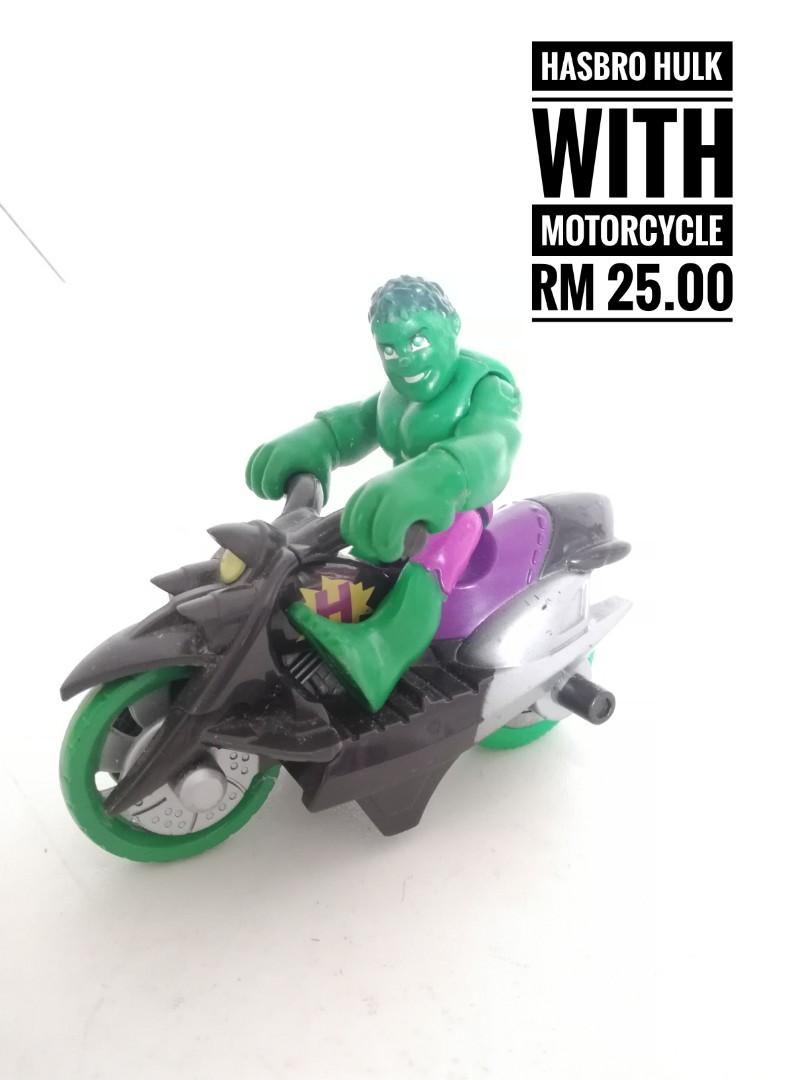 Hasbro Hulk with Motorcycle, Hobbies & Toys, Toys & Games on Carousell