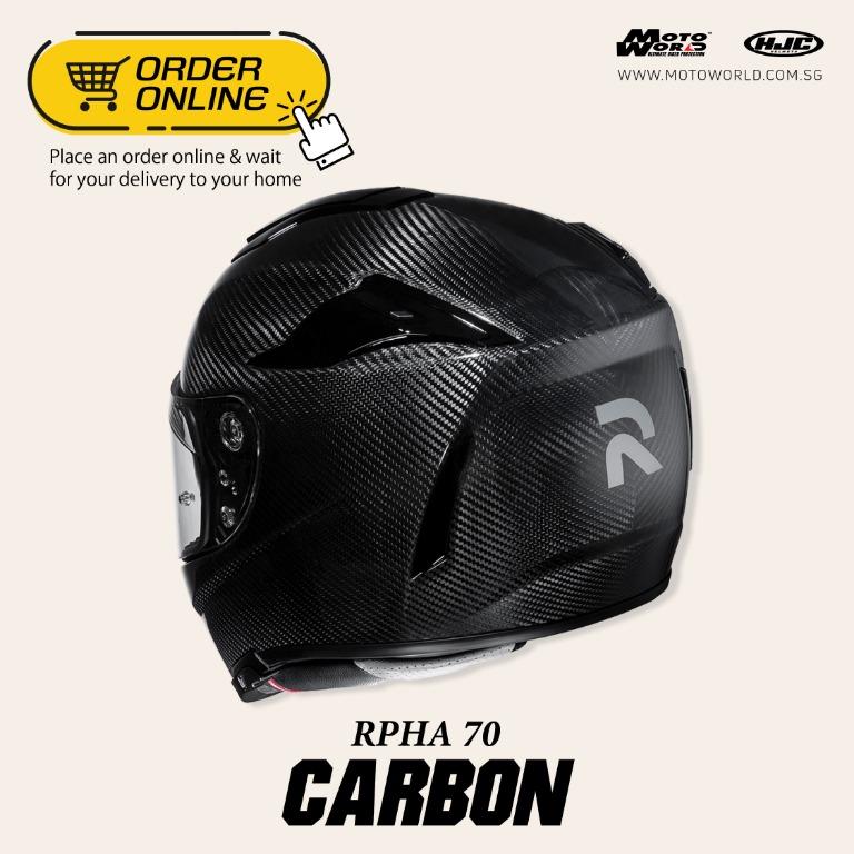 HJC RPHA 70 Carbon Full Face Motorcycle Helmet PSB APPROVED ...
