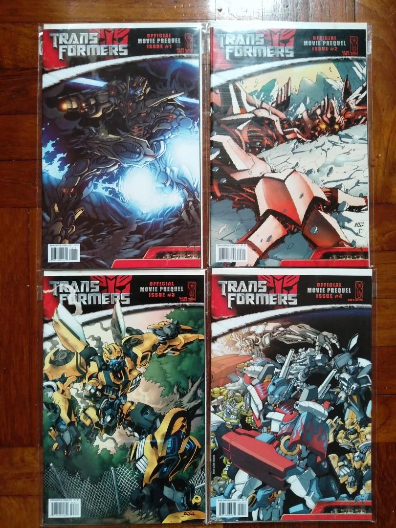 IDW Comics Transformers Movie 2007 Official Movie Prequel #1-4 Complete ...