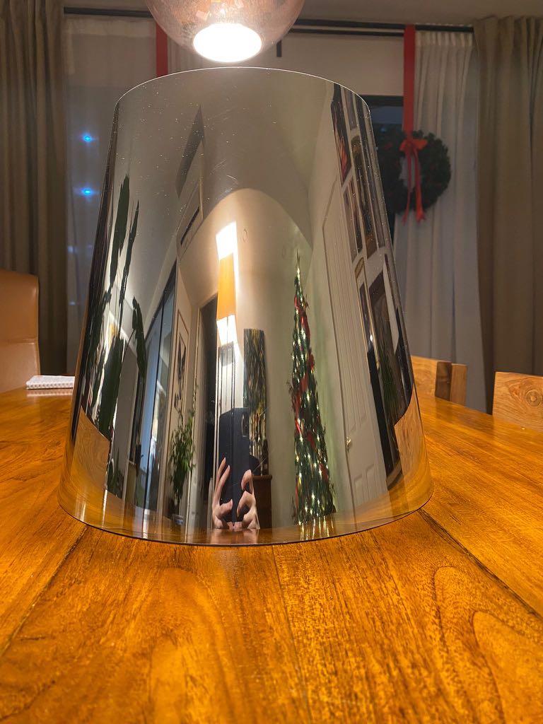 IKEA mirrored lamp shade, Furniture & Home Living, Home Decor, Other ...