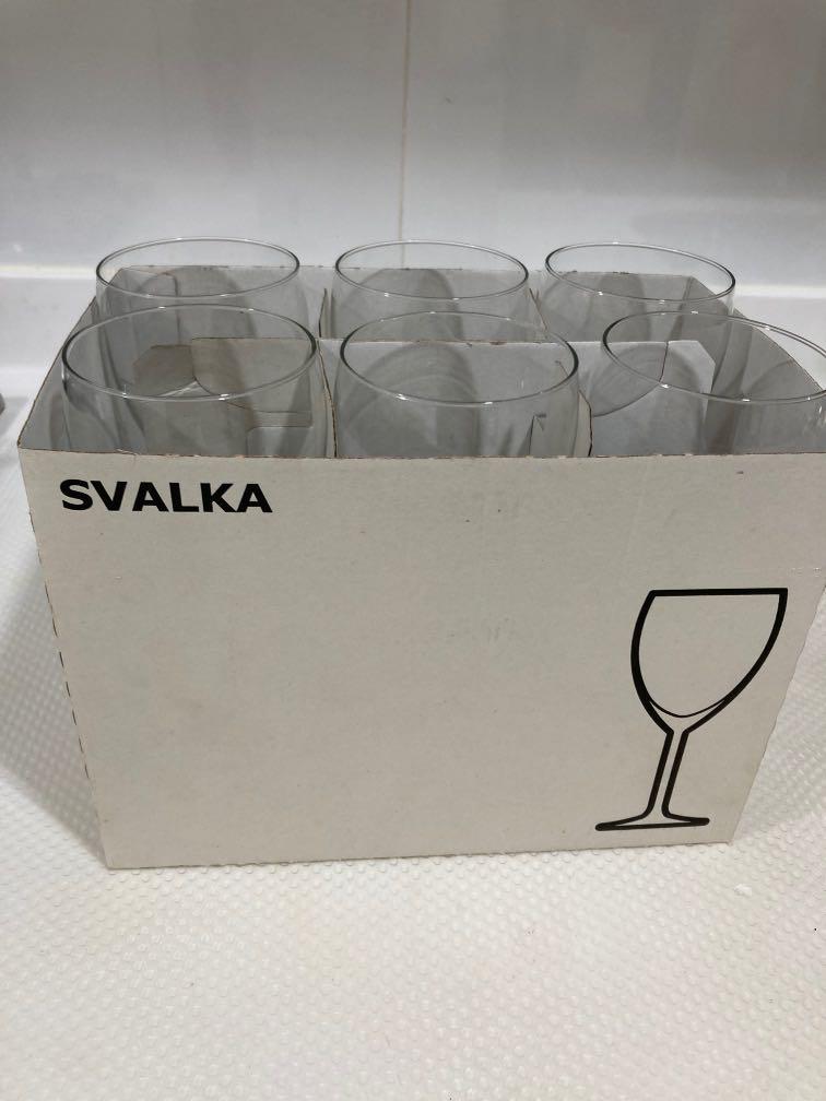 IKEA svalka wine glasses, Furniture & Home Living, Kitchenware ...