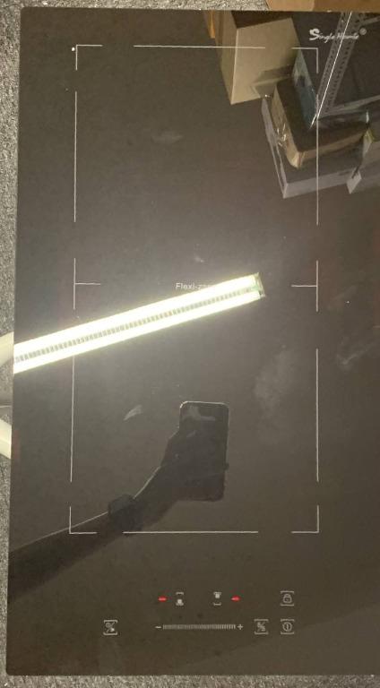 Induction Hob, Plug in Electric Cooktop 2800W 13Amp, Flex Zone for BBQ ...