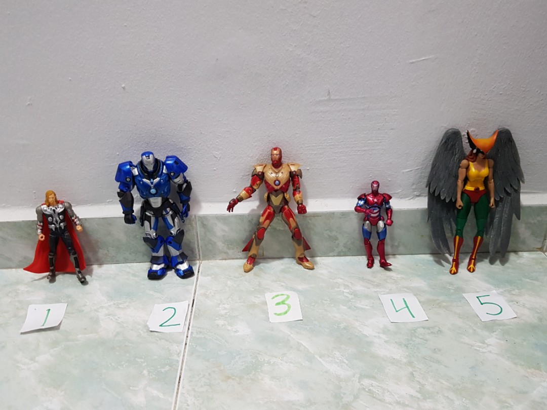 Iron Man , Thor and Hawk Girl, Hobbies & Toys, Toys & Games on Carousell