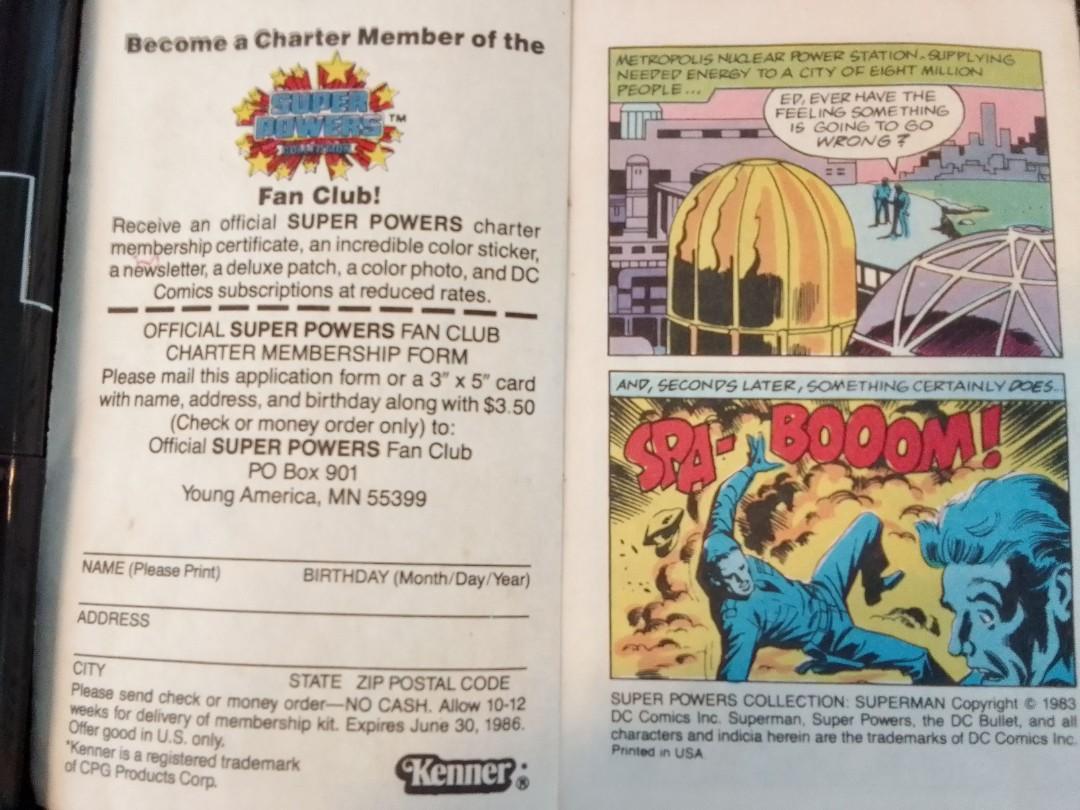 Kenner SUPER POWERS Superman mini-comic, Hobbies & Toys, Memorabilia ...
