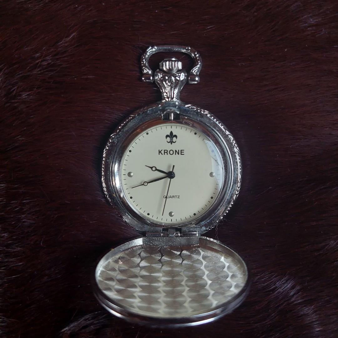 KRONE QUARTZ VINTAGE POCKET WATCH, Women's Fashion, Watches ...