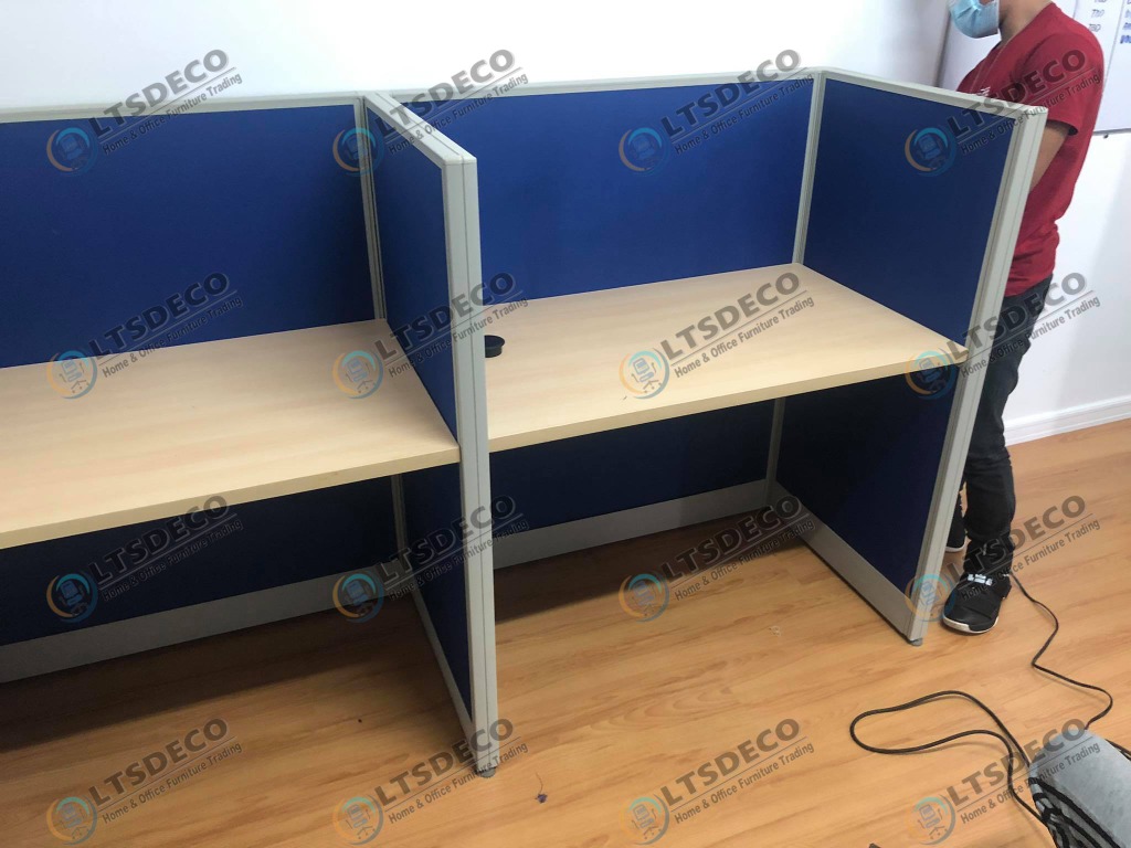 LAMINATED FINISH TYPE WORKSTATION TABLE OFFICE PARTITIONS, Furniture ...