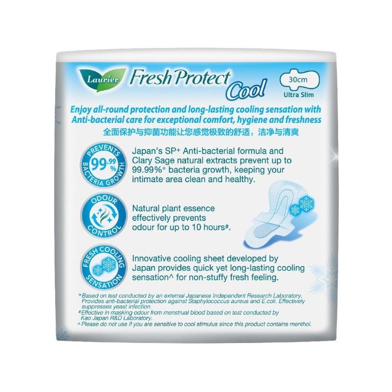 Laurier Fresh Protect Cool 30cm 10pcs Twin Pack, Beauty & Personal Care ...