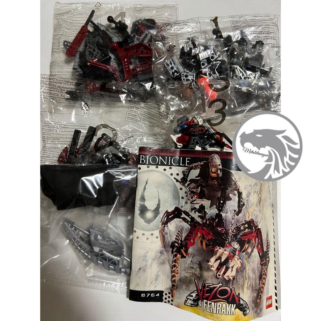 LEGO BIONICLE 8764 vezon and fenrakk Box set (sealed bags) vintage item ...