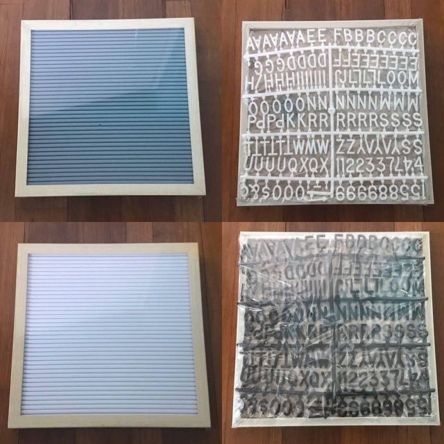 Square and rectangular Letter board letterboard, Hobbies & Toys ...