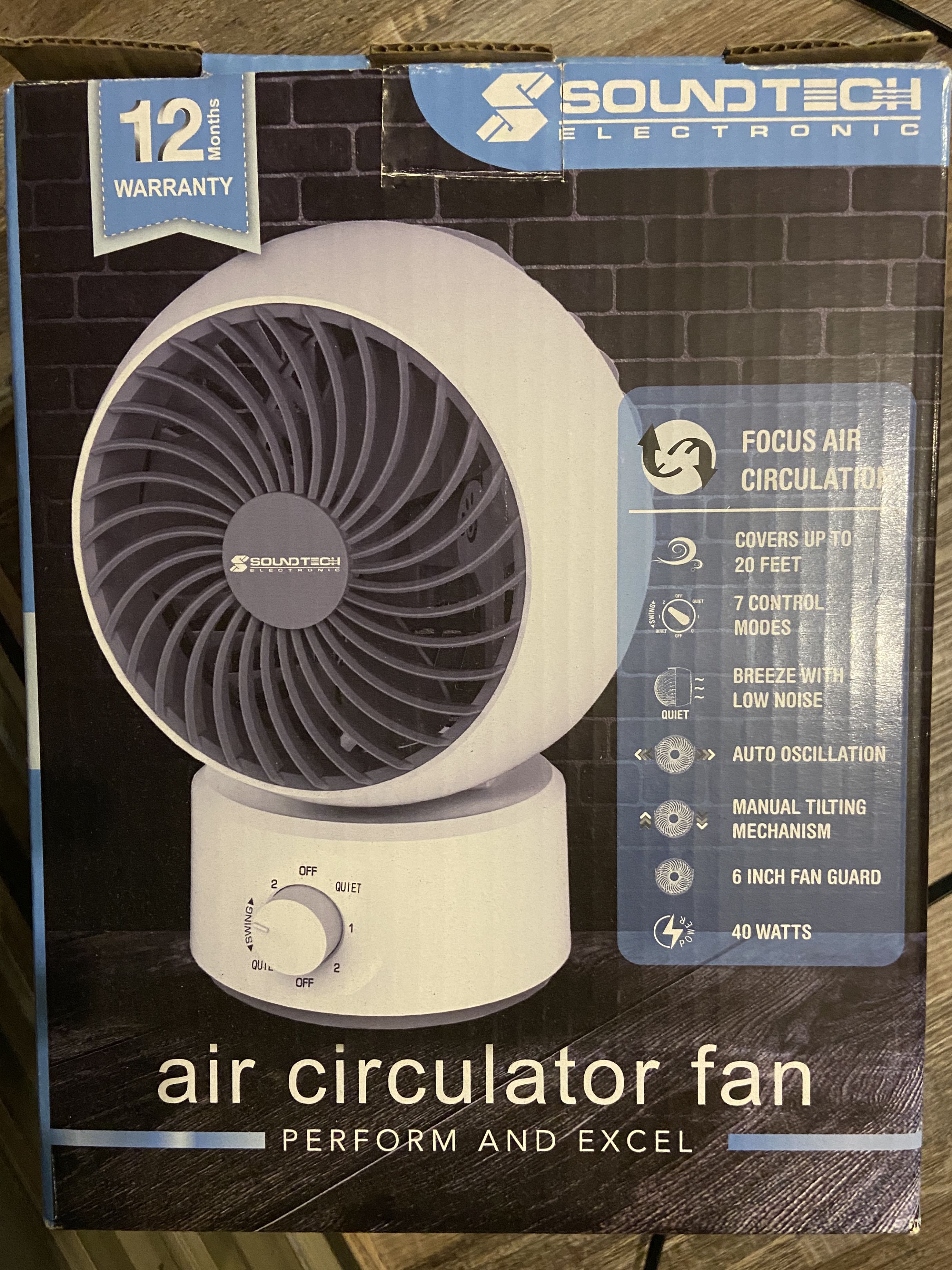 [Lightly Used] Soundtech Air Circulator Fan, Furniture & Home Living ...