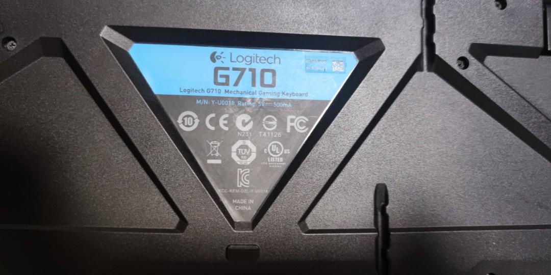 logitech keyboard chery mx blue g710, Computers & Tech, Parts ...