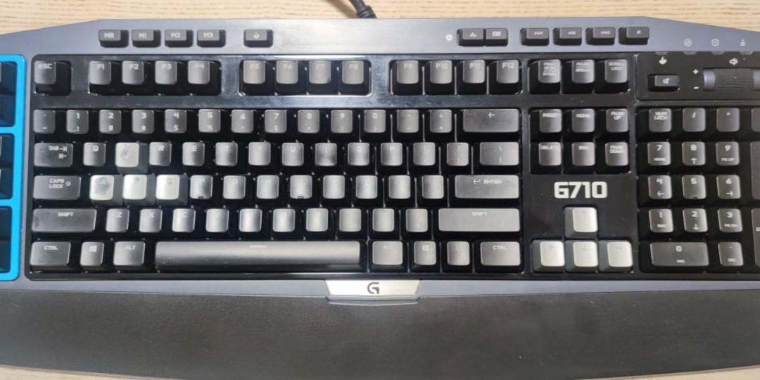 logitech keyboard chery mx blue g710, Computers & Tech, Parts ...