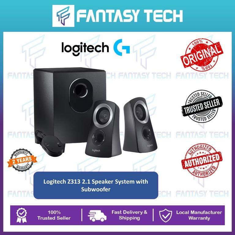Logitech Z313 2.1 Speaker System with Subwoofer, Computers & Tech ...